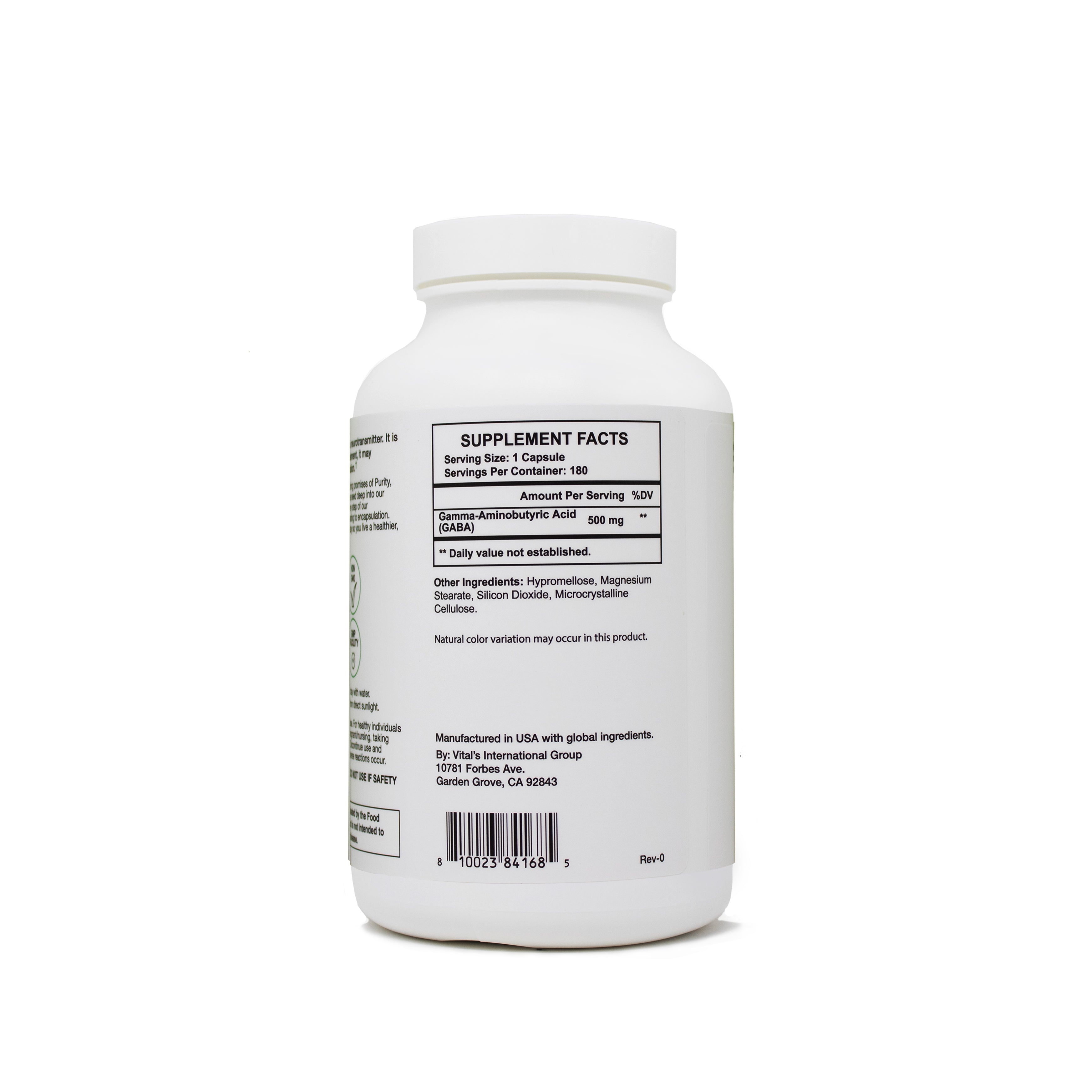 GABA 500 MG - 6 Month Supply – pristines.com